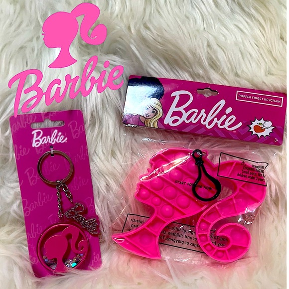 Barbie | Accessories | Barbie Head Shaker Keychain X Pop It Keychain ...